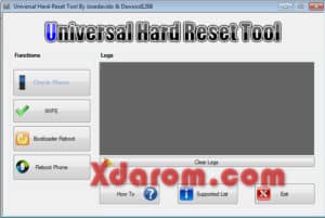 Universal Hard Reset Tool Download For All Android Devices - XDAROM